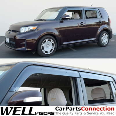 WellVisors Window Visors 2008-2015 Scion xB Side Deflectors Clip-on ...