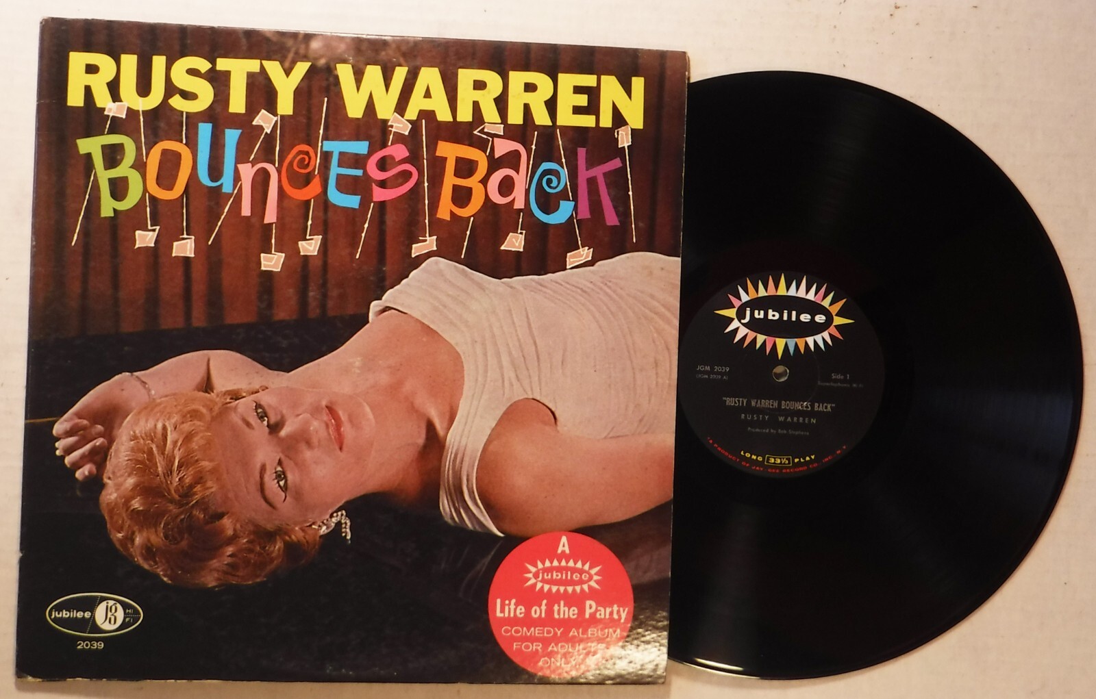 RUSTY WARREN BOUNCES BACK / COMEDY LP / JUBILEE MONO JGM 2039 | eBay