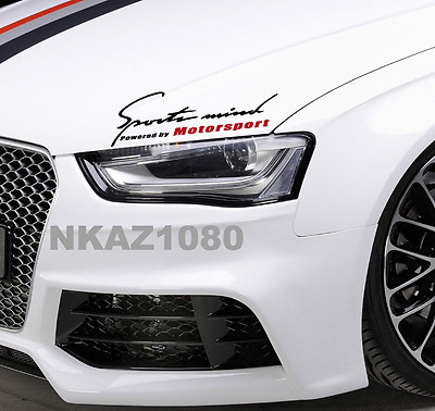 SPORTS MIND POWERED BY MOTORSPORT Racing Decal Sticker Emblem logo ...