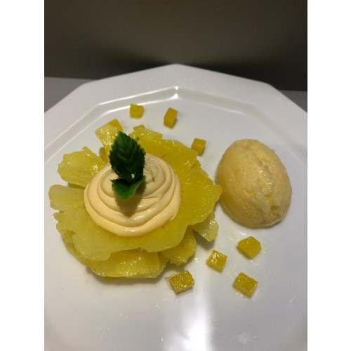 Beautiful food sample dessert Italian French with plate for commercial ...