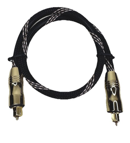 0.5m TOSlink Optical Cable Digital Audio Lead Gold Plated PS5 X-Flow ...