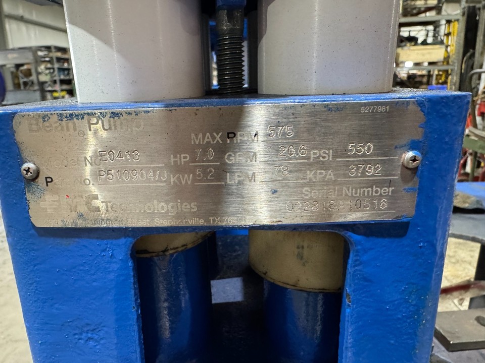 REBUILT FMC EO413 20.6 GPM BEAN PUMP E0413 | eBay