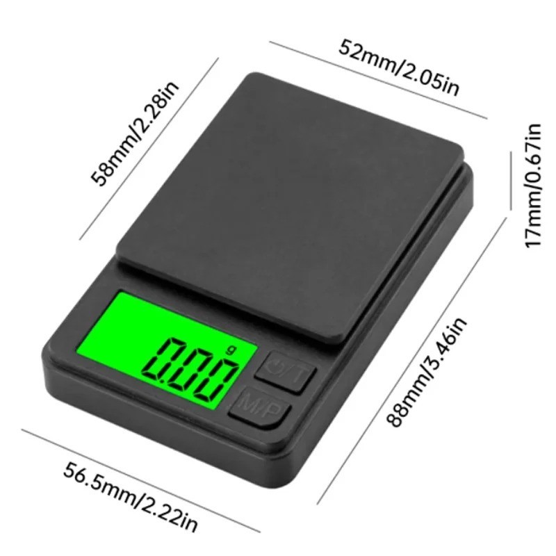 Pocket Scale, 1000G X 0.01G Precision Gram Scale, Small Digital Scale ...