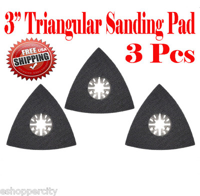 3 Pcs Oscillating Multi Tool Sanding Pad Compatible Bosch GOP Makita ...