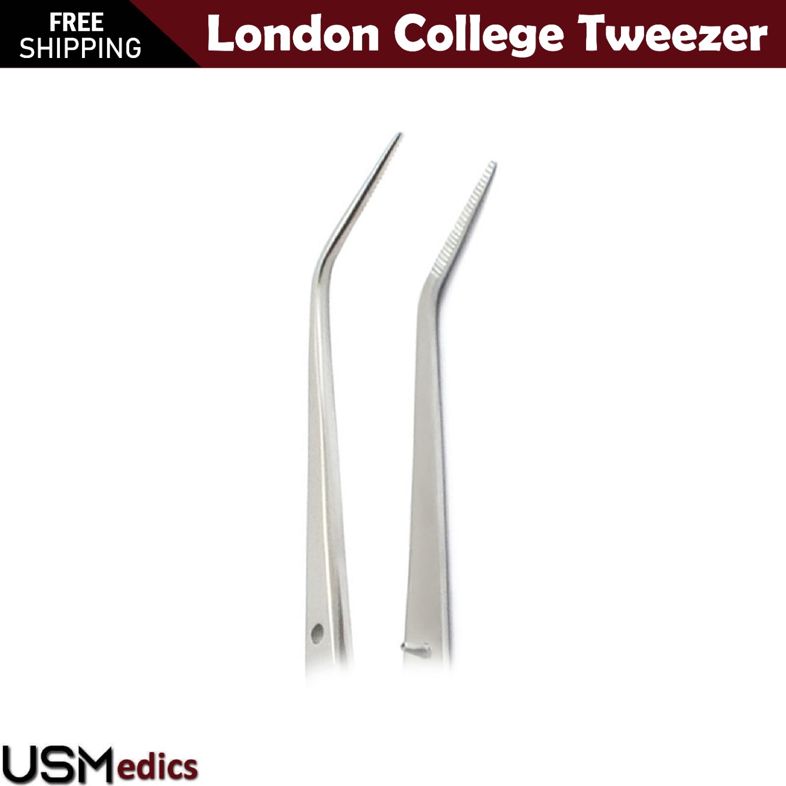 Surgical London College Tweezer Self Locking Dental Cotton Dressing ...