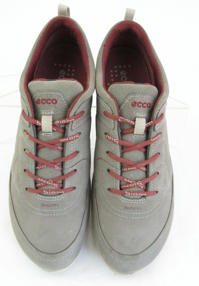 ECCO Biom Grip Lite Casual Sneakers Grey/Port Leather EU 39 US 8.5 | eBay