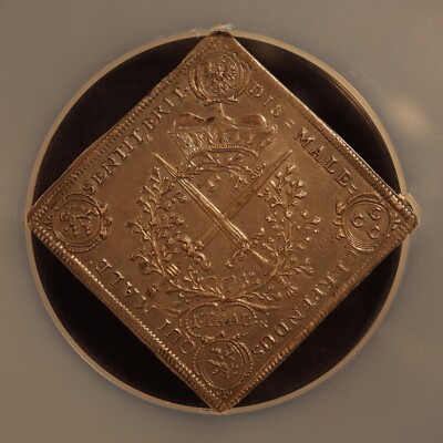1693 German States, Saxony Klippe "Johann Georg IV" - NGC AU58 ...