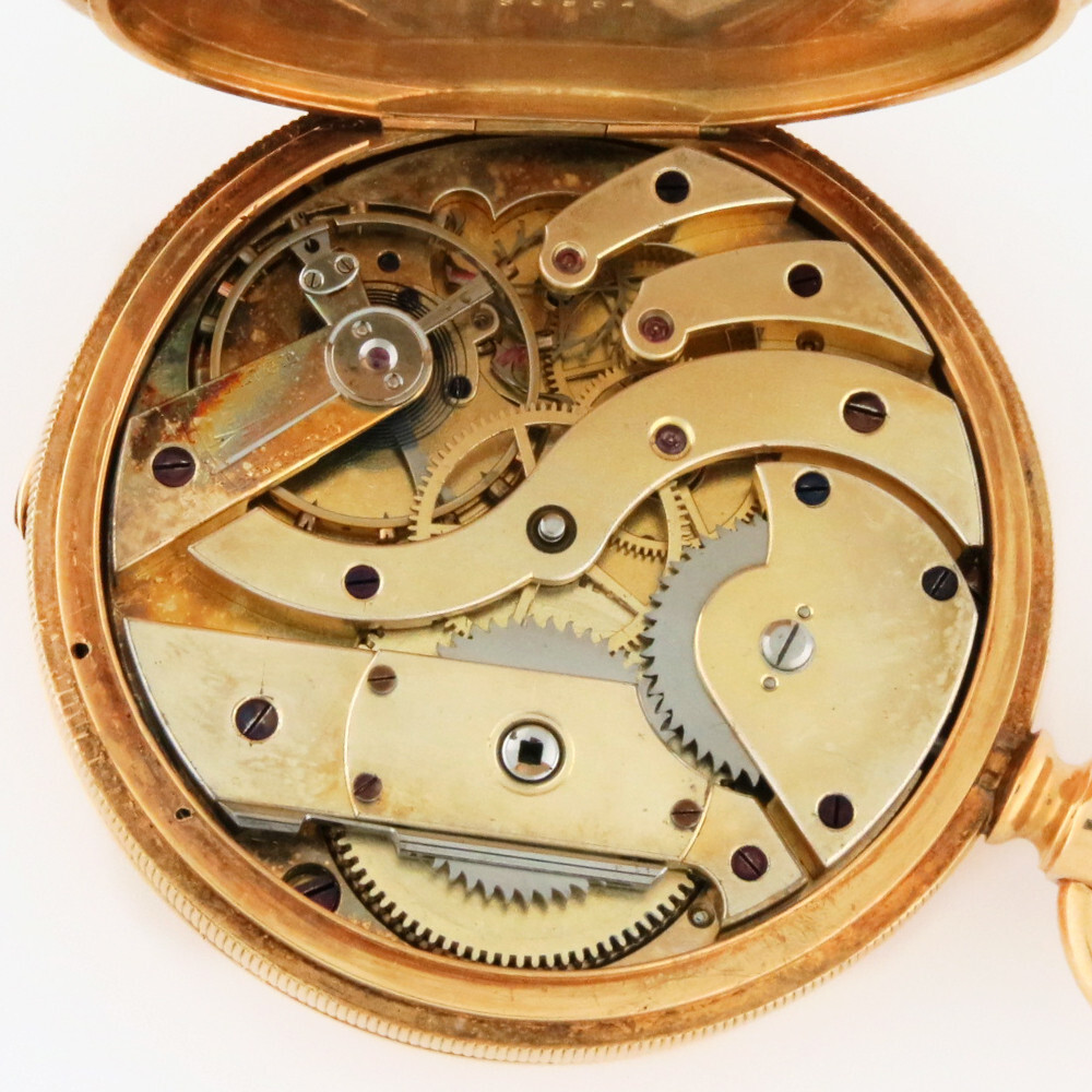 Patek Philippe 18K Demi-Hunter HC Mustache Lever Wolf Teeth Pocket ...