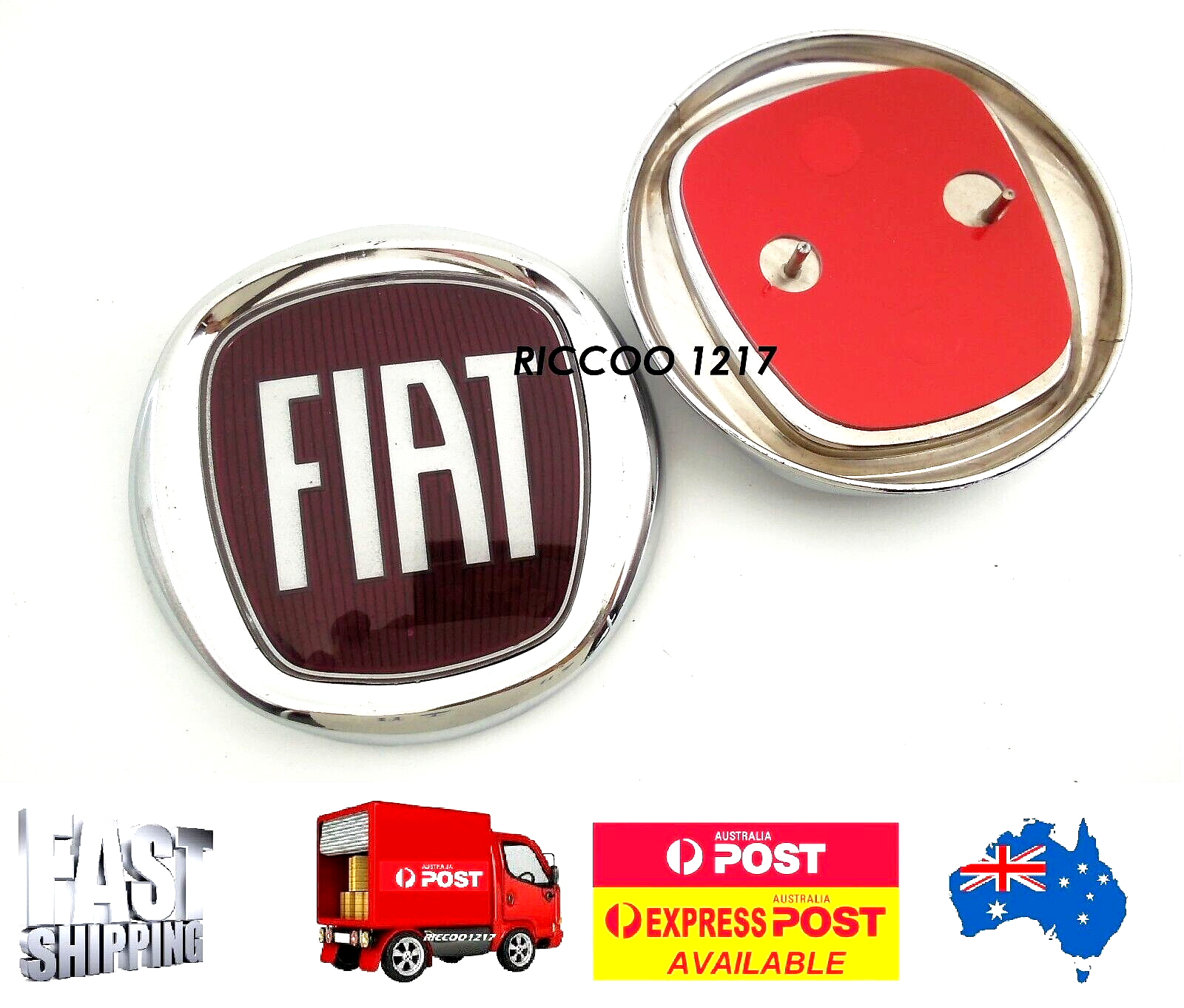 Front badge for Fiat Ducato 2006 on OEM style 12cm complete badge New ...