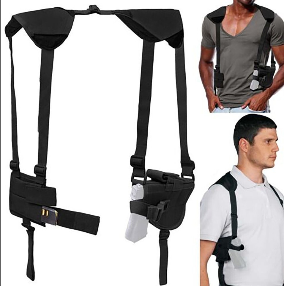 Tactical Shoulder Gun Holster Underarm Concealed Carry Pistol Holder w ...