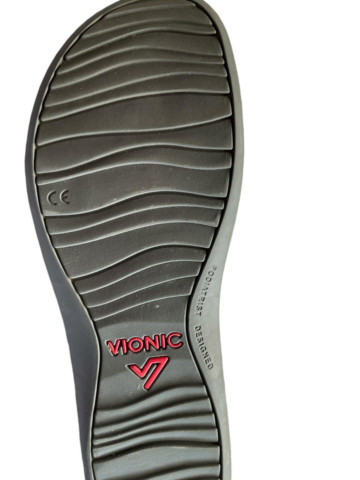 Vionic Ellie Metallic Pewter Snake Sandal Sz.9 | eBay