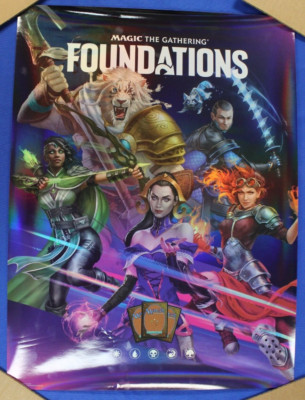 Magic the Gathering Foundations 18x24 Store Foil Poster NEW MTG TCG ...