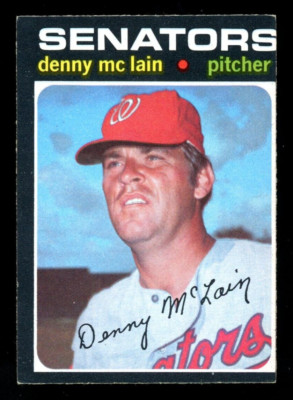 1971 TOPPS OPC O PEE CHEE BASEBALL #750 DENNY McLAIN EX+ TIGERS ...