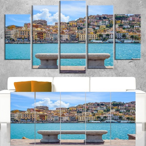 Seafront Bench in Port Santo Stefano - Extra Large Seashore Oversized ...