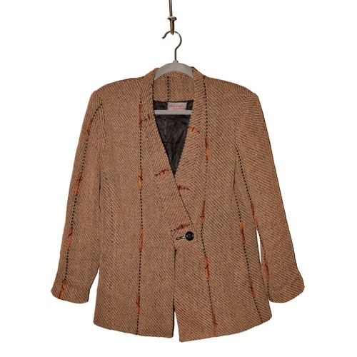 DEBORAH CROSS $298 Art to Wear Handcrafted Woven Jacket Large 40" Bust ...