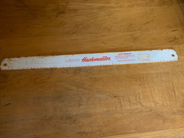 2 LENOX Hackmaster Steel Blade #22047 17"X11/4"X.062"X10TPI Bimetal ...