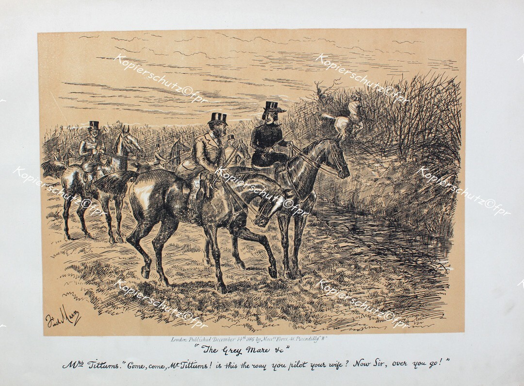 George Finch Mason Fuchs-Jagd Jäger Reiten Reiter Zylinder Reitgerte ...