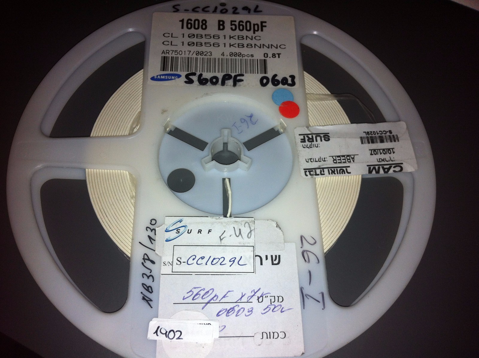 CL10B561KB8NNNC - SAMSUNG - Capacitor Cer 100pf, 50V, 5±%, C0G - 1541 ...