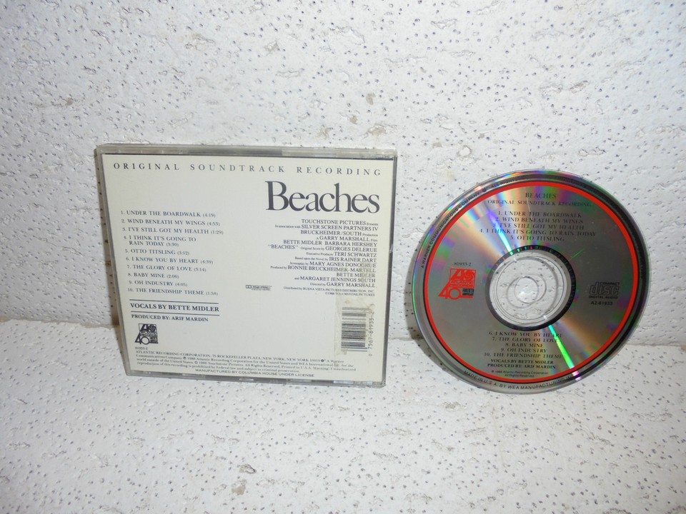 Beaches Original Soundtrack CD Out of Print Bette Midler 75678193323| eBay