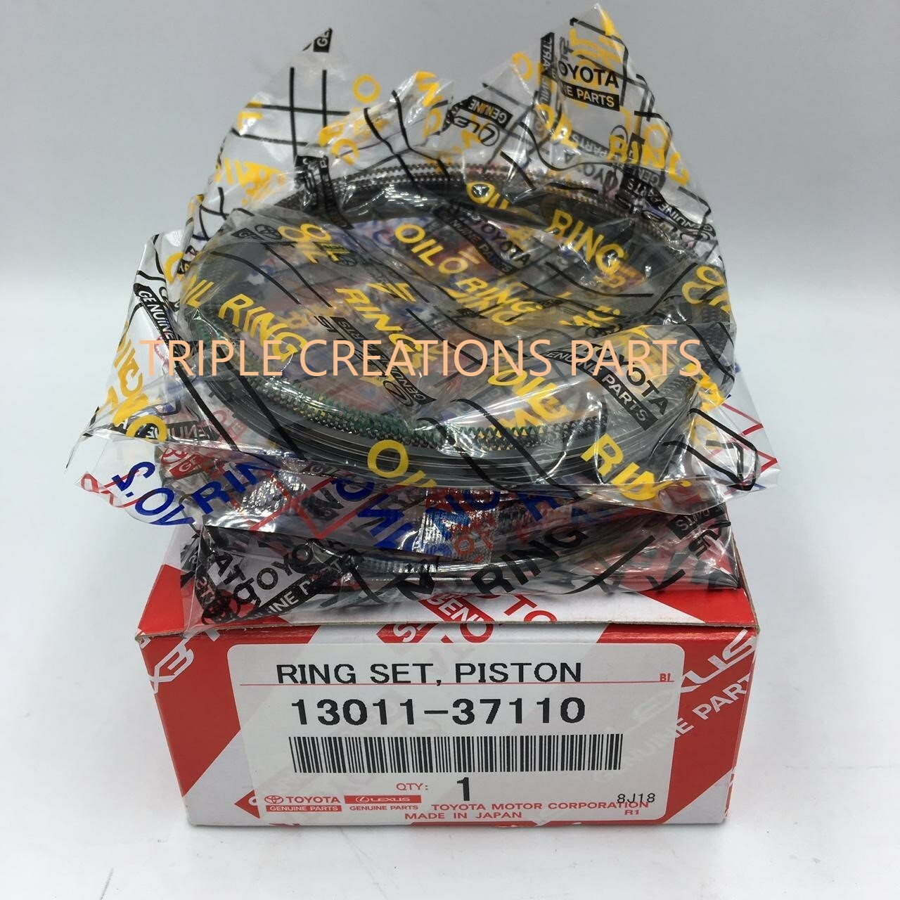 13011-37110 Toyota Prius Auris Lexus Ct200H 2010-15 Genuine Piston ...