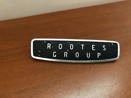 Vintage ROOTES GROUP Badge Emblem suit Hillman Humber Singer Sunbeam ...