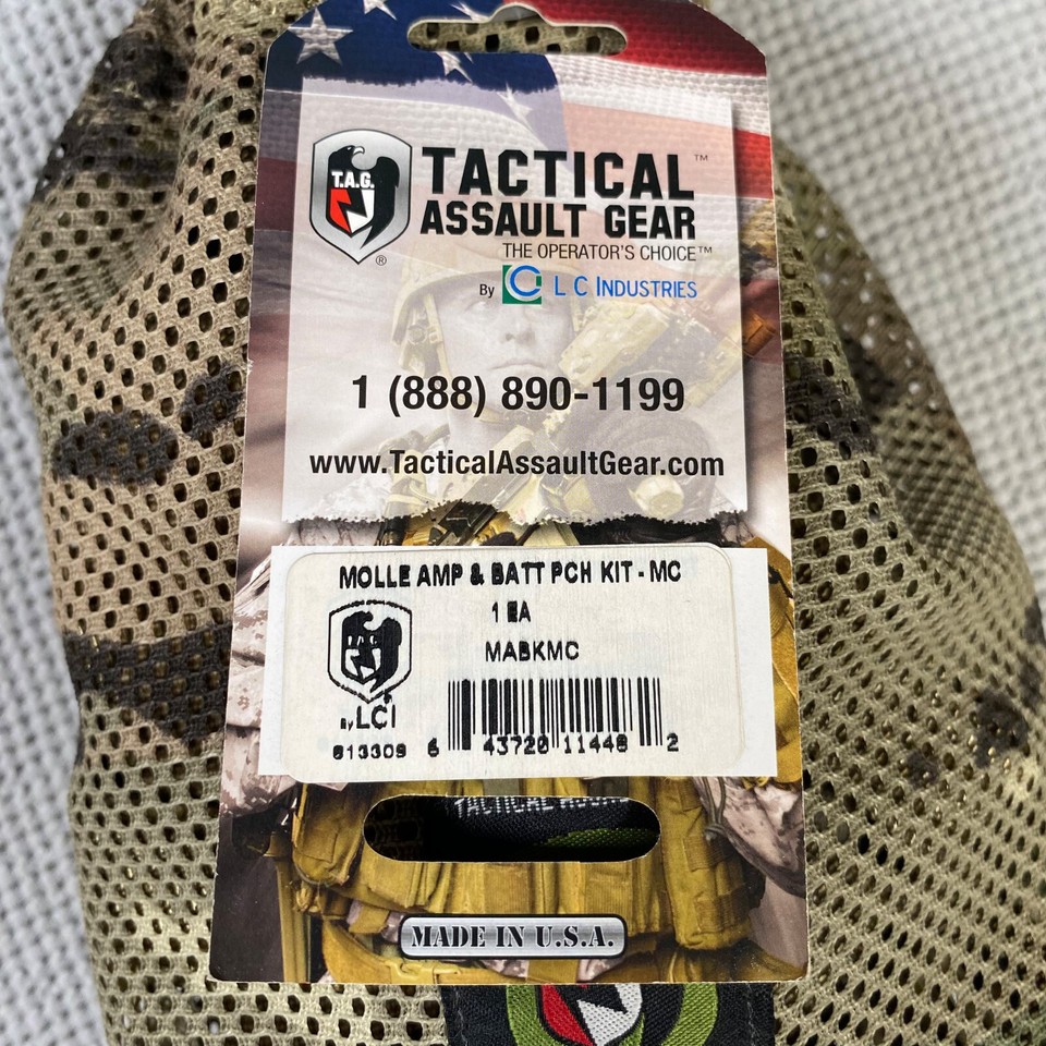 TAG MBITR Radio Pouch AMP Spare Battery PRC148 MOLLE MULTICAM Storage ...