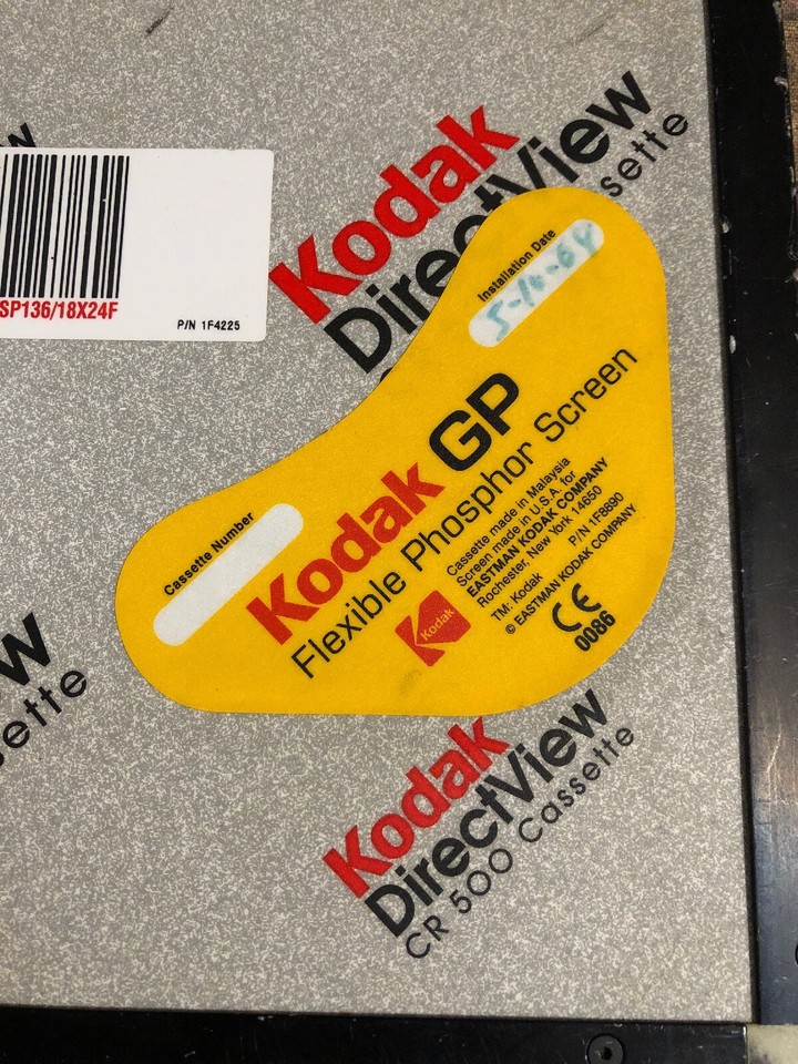 Kodak DirectView CR 500 Cassette (24x30cm), With Image Plate GP Inside ...