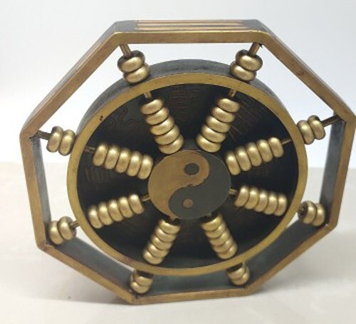 YH Copper abacus Bagua abacus Tai Chi abacus Yin Yang Ruyi Bagua Mirror ...