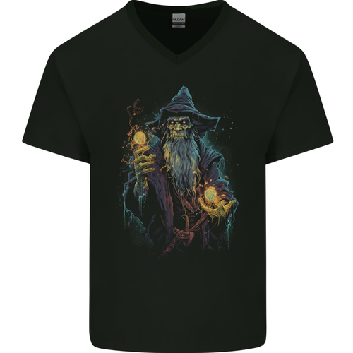 Fantasy Wizard Warlock 4 Mens V-Neck Cotton T-Shirt | eBay