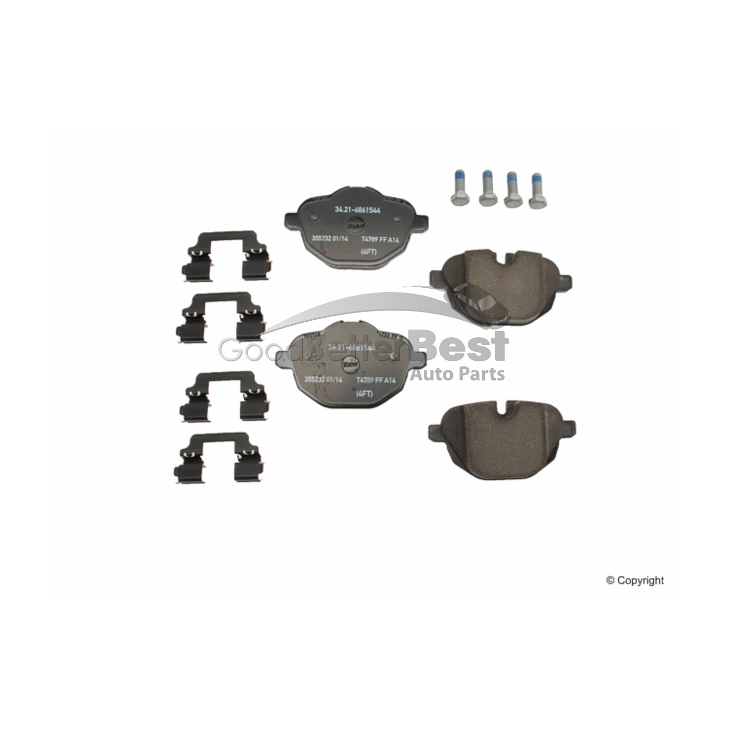 New Genuine Disc Brake Pad Set Rear 34216862202 for BMW | eBay