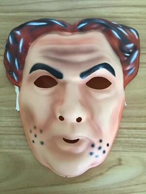 Vintage Disney Dick Tracy Flattop Plastic Halloween Mask New | eBay