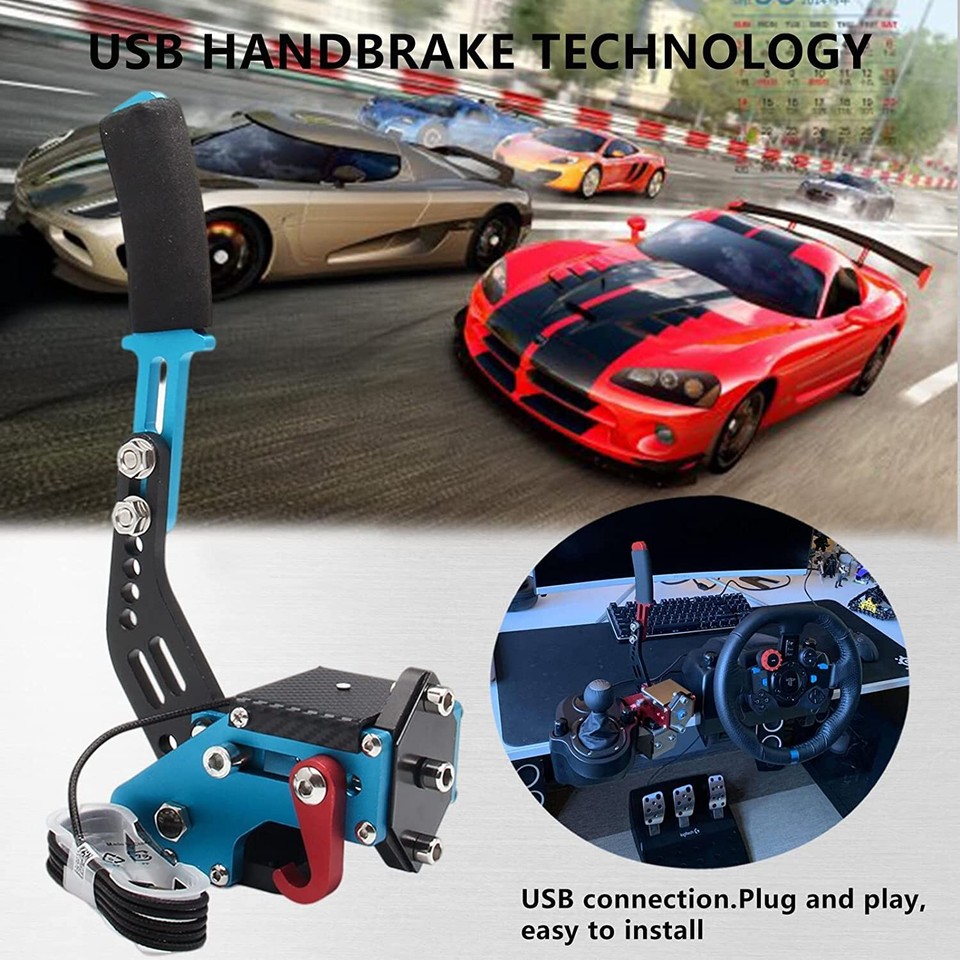 64 Bit USB PC Handbrake SIM for Racing Games G25/27/29 T500 T300 G923 ...
