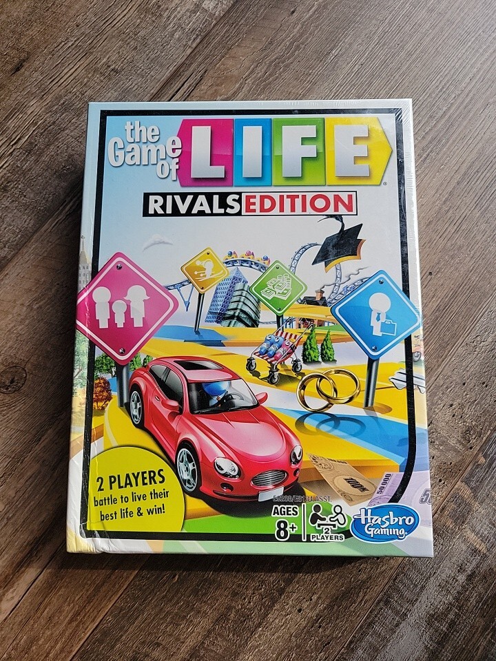 The Game of Life RIVALS EDITION 2 Players Ages 8+ Hasbro Board Game New ...