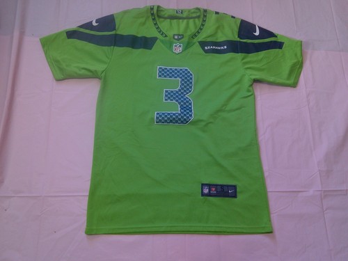 Nike Limited Russell Wilson Color Rush Neon Green Seahawks NFL Jersey ...
