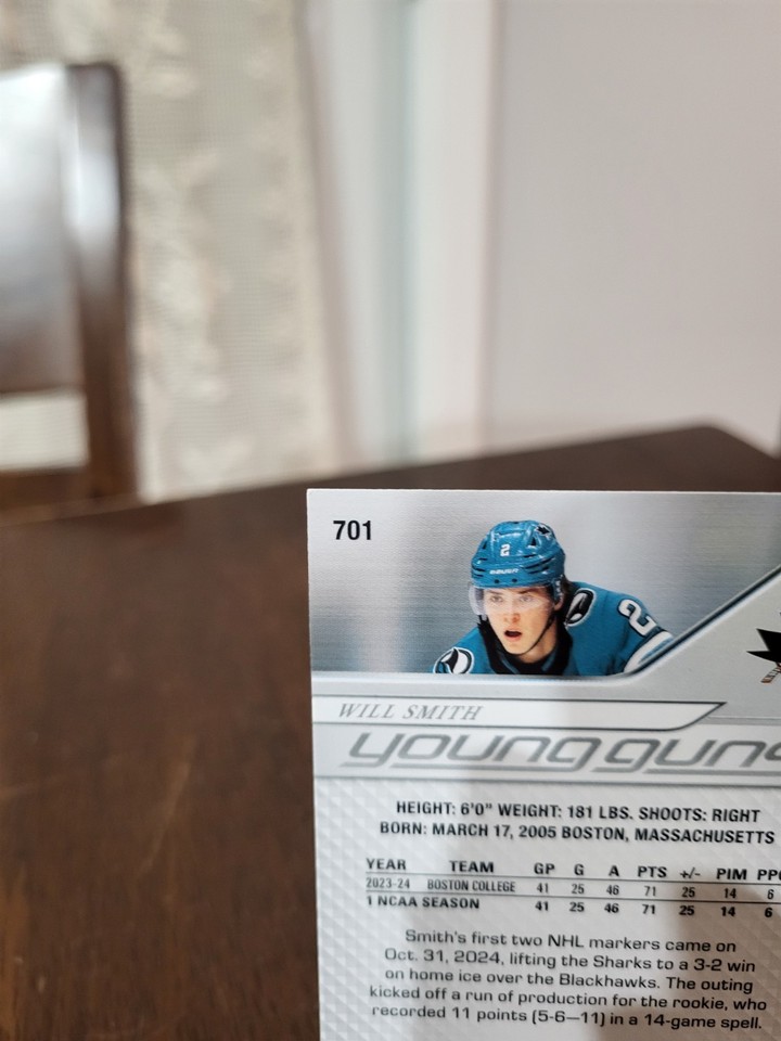 2024-25 UPPER DECK WILL SMITH YOUNG GUNS #701 💪💪💪 | eBay