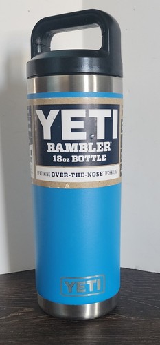 New Yeti Rambler 18oz Water Bottle - Reef Blue - Dent On Bottom | eBay