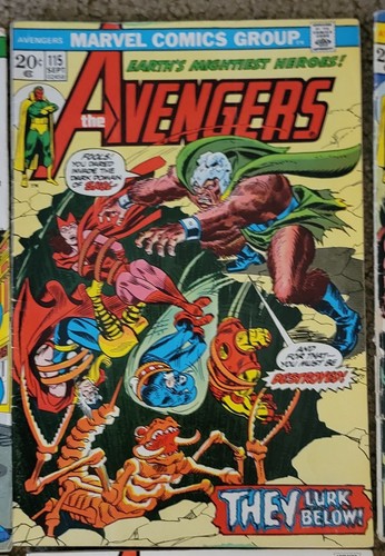 THE AVENGERS 110 115 119 122 134 136 141 MID-HIGHER GRADE 1973 1974 ...
