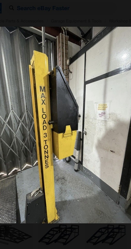 HEAVY DUTY 4 POST SERVICE LIFT 5.5 TONNES PNEUMATIC LOCK! FOUR POST ...