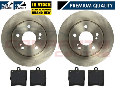 FOR MERCEDES BENZ C CLASS W203 2001-2007 REAR SOLID BRAKE DISCS AND ...