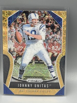 2019 Prizm Johnny Unitas Gold Lazar Prizm #150 Baltimore Colts | eBay