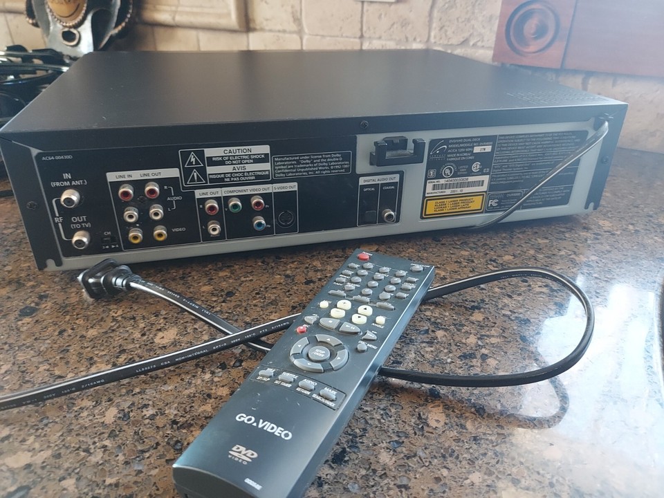 Go Video DVR4000 DVD VCR Combo Player Recorder with Remote Tested. | eBay
