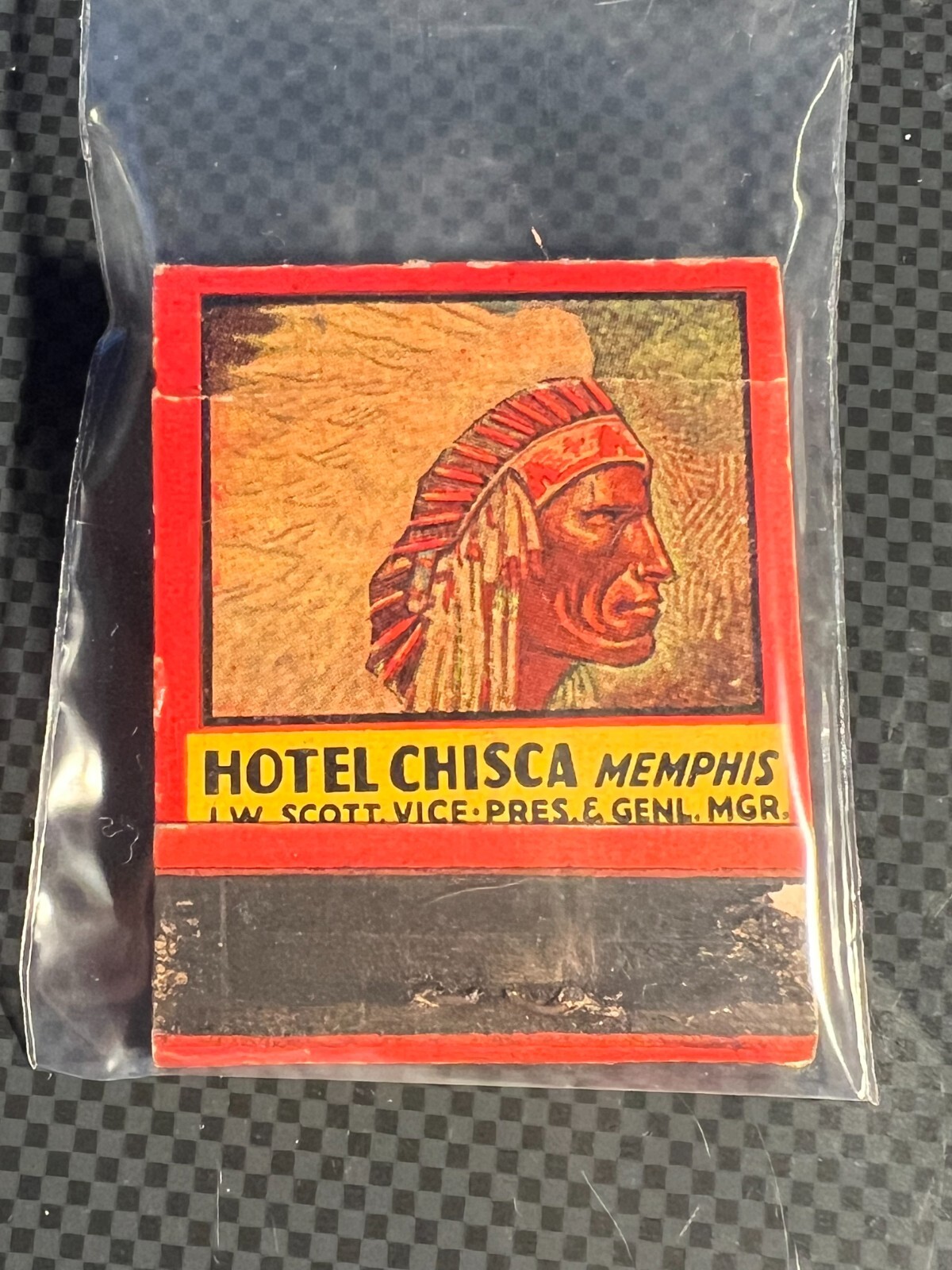 VINTAGE MATCHBOOK - HOTEL CHISCA - MEMPHIS, TN - UNSTRUCK! | eBay