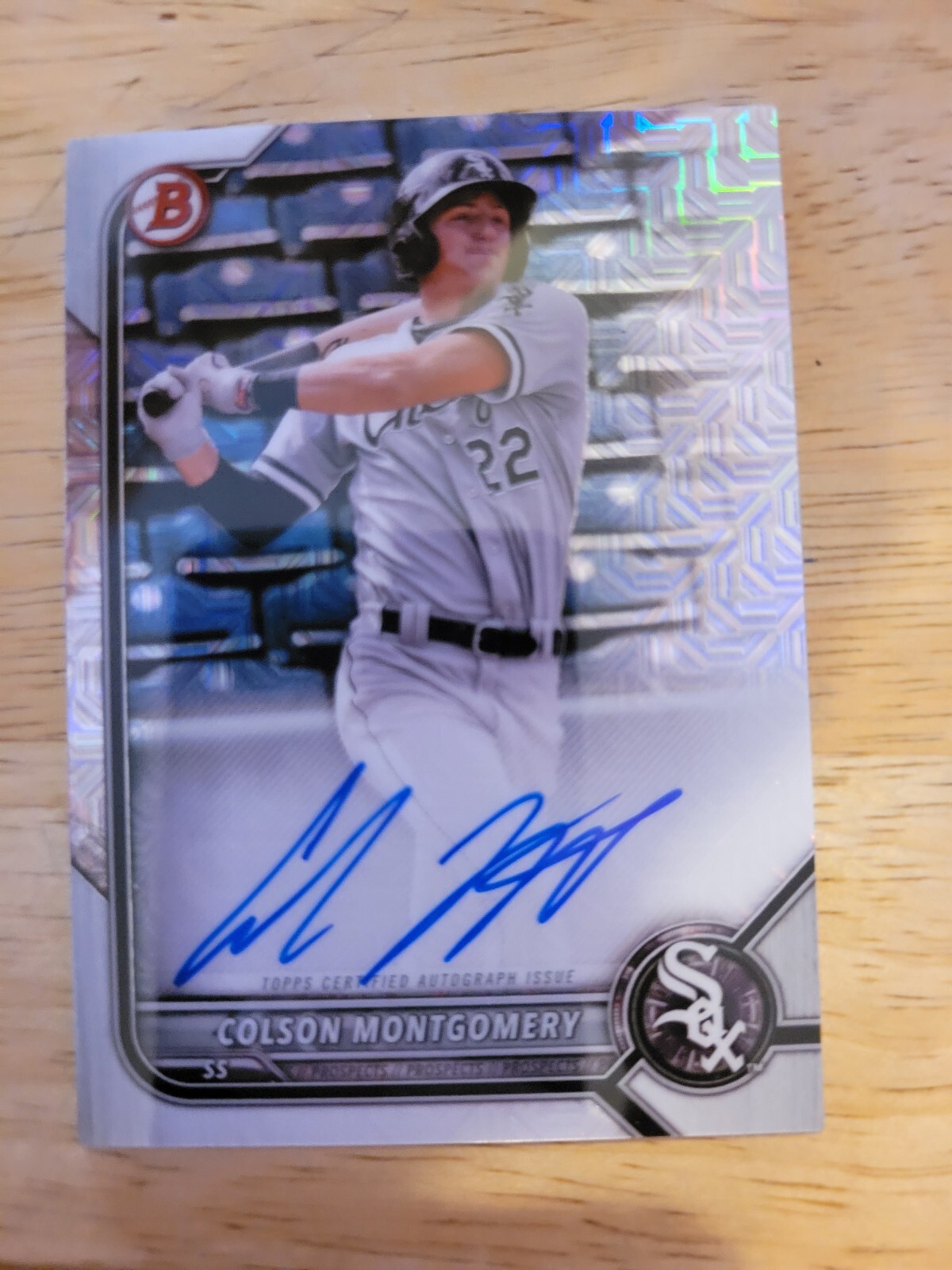 2022 Bowman Chrome Colson Montgomery Mega Mojo Refractor Auto Autograph ...