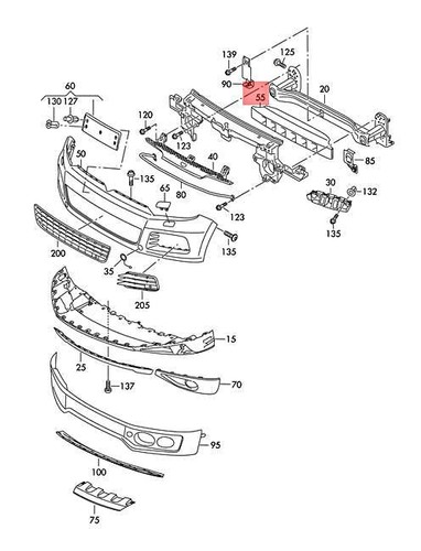 Genuine Foam Filler Piece VW Touareg 7P6807248A | eBay