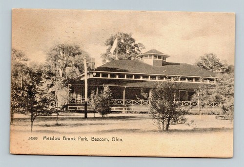 BASCOM OHIO MEADOW BROOK PARK PAVILION POSTCARD (E-2) | eBay