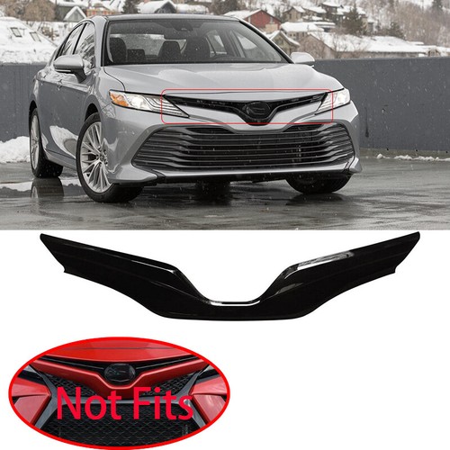 Hood Grill Cover For Toyota Camry 2018-2023 L/LE/XLE Glossy Black ...