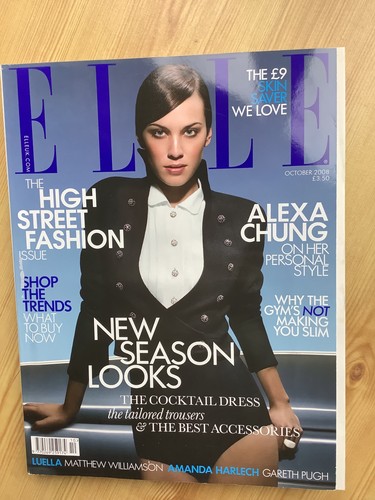 ELLE October 2008 Alexa Chung British Fashion The Cocktail Dress, 450 ...