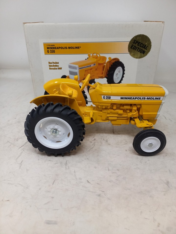 SCALE MODELS 1/16 SCALE MINNEAPOLIS MOLINE G350 FARM TOY TRACTOR | eBay