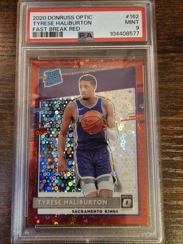2020 Donruss Optic Tyrese Haliburton Fast Break Red RC /85 Psa 9 | eBay