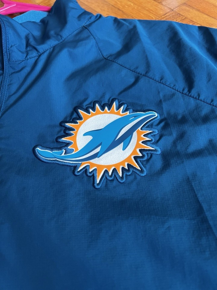 Miami Dolphins NFL Nike Authentic Sideline Short Sleeve Coaches 1/4 Zip ...